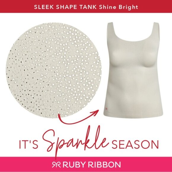 Ruby Ribbon | Tops | Ruby Ribbon Sleek Shape Tank Sparkle Size 46 ...